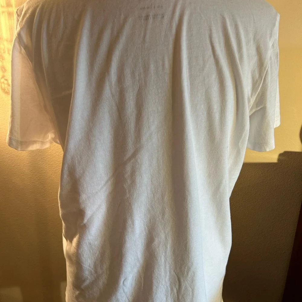 Michael Kors | Tops | Michael Kors White Tshirt With Black Mk Logo ...